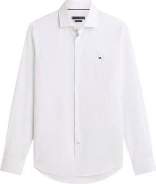 Tommy Hilfiger Chemise droite en coton m&eacute;lang&eacute;