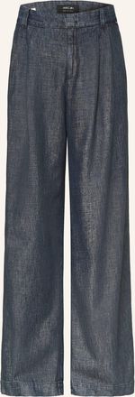 Marc Cain Wide Leg Jeans Wichita Mit Glitzergarn blau