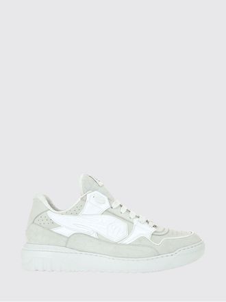 Philipp Plein Baskets basses bicolores en cuir avec logo Hexagon