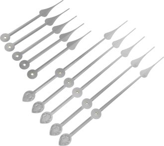 NUOBESTY 5 S&auml;tze DIY Uhrzeiger f&uuml;r Wanduhr &Uuml;bergro&szlig;e Wei&szlig;e Zeiger Kompatibel mit Mechanischem Uhrwerk Langlebiges Material Einfache Montage Stilvolle Wanduhren