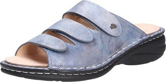 Finn Comfort Bequeme Ledersandale mit Keilabsatz - - Shoes - Damen - Blau - 42 EU