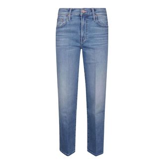 Mother Mid Rise Rambler Zip Ankle Jeans - - Jeans - Damen - Blau - W30