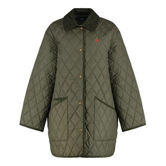Polo Ralph Lauren Steppjacke mit Cordkragen - - Jackets - Damen - Gr&uuml;n - 2XS