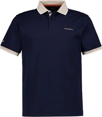 Hackett Herren Polo-Shirts blau Baumwoll-Jersey