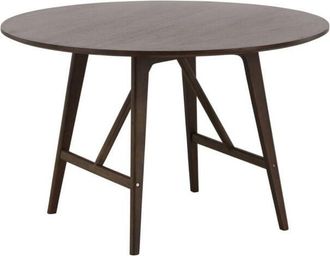 Paris Prix Paris Prix - Table à Manger Ronde Kaseidon 100cm Marron