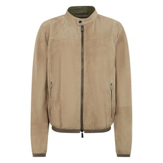 Moorer Homme, Vestes, Beige, Taille: M Orazio Leather Jacket