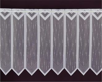 Consept Scheibengardine nach Ma&szlig; - Bistrogardine Lamellenpanneaux, H&ouml;he 60 cm, Breite in 12 cm Schritten w&auml;hlbar, Wei&szlig;