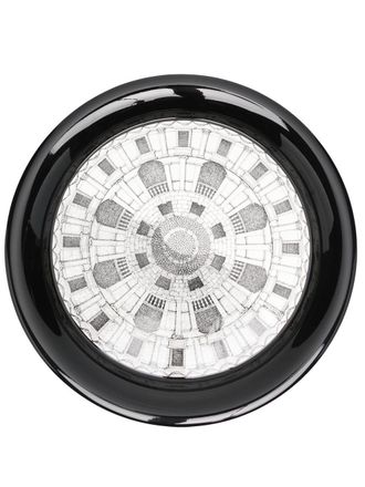 Fornasetti Cortile Nº1 Tablett - Schwarz