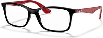 Ray-Ban Rb7047 Optics Rot Fassung Klar Glas Polarisiert 56-17