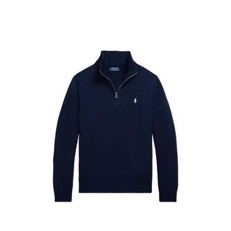 Polo Ralph Lauren Pull droit col montant en coton