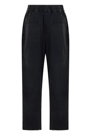 Isabel Marant Utility-Style Cotton Joggers - Black