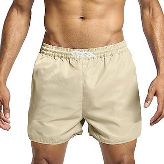 Generic Short pour homme avec poches, taille &eacute;lastique, respirant, extensible, l&eacute;ger, respirant, short dentra&icirc;nement de sport avec cordon de serrage et poches
