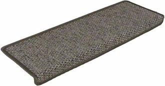 vidaXL Tapis descalier autocollants 15 pcs 65x21x4 cm Gris et beige Vidaxl