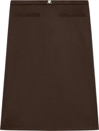 Courr&egrave;ges Interlock Tracksuit Midi-Rock - - Skirts - Damen - Braun - M