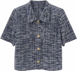 2-Biz Femme, Blouses et Chemises, Bleu, Taille: 44 FR Chemises