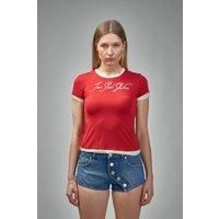 Jean Paul Gaultier Thin Jersey Baby-Tee Printed Tattoo