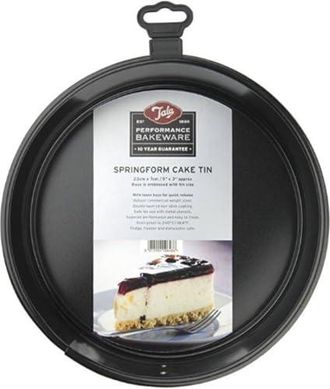 Tala Moule à Gâteau Rond Démontable Performance, 23 cm, Acier au Carbone de Qualité Professionnelle avec Revêtement Antiadhésif Eclipse, Base Amovible, Idé