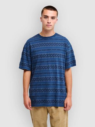 Quiksilver Birdwood Jacquard T-Shirt dark denim htge str jac