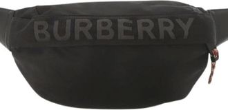 Burberry unisex, Pre-owned, Noir, Taille: ONE Size Sac Banane en Nylon Pre-owned