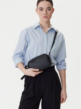 Tommy Hilfiger Handtasche Th Logo Camera Bag AW0AW18115 Dunkelblau