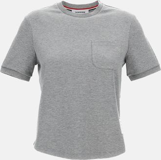 Thom Browne T-shirt Mit Tasche Aus Baumwolle Milano