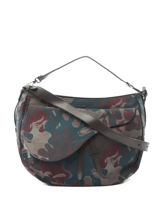 Dior x Peter Doig sac port&eacute; &eacute;paule Saddle - Bleu