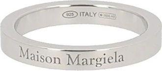 Maison Margiela Homme, Accessoires, Gris, Taille: 46 MM Logo Reference Ring 3 mm