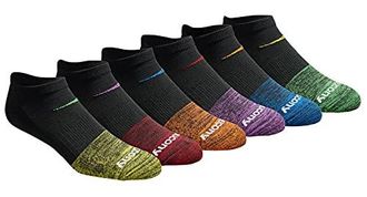 Saucony Lot de 18 paires de chaussettes pour homme Performance avec ventilation No Show Socks - Noir - 10-13/6-12, Noir, 10-13