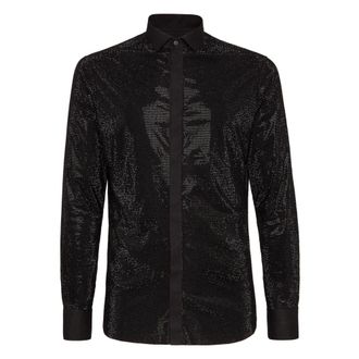 Philipp Plein Homme, Chemises, Noir, Taille: M Casual Chemises