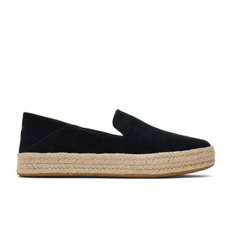 Toms Herren Slipper Schuhe Santiago Espadrille Canvas Freizeit Elegant Slip-Ons Uni Santiago schwarz-grau Canvas