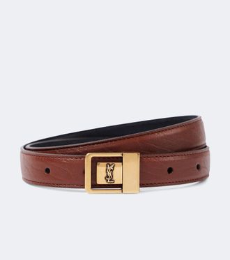 Saint Laurent G&uuml;rtel La 66 aus Leder