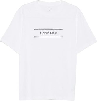 Calvin Klein Yaf Graphic Tee - - Tops - Herren - Wei&szlig; - M