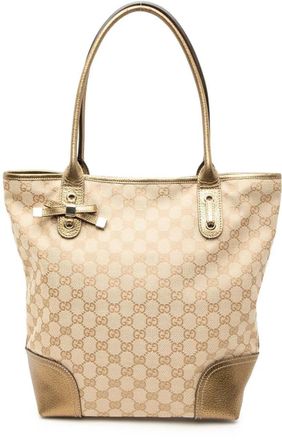 Gucci Shopper - GG Canvas Princy Tote - Gr. unisize - in Braun - für Damen