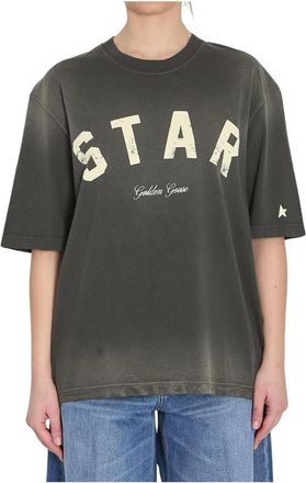 Golden Goose Femme, Tops, Gris, Taille: 38 FR Star Graphic T-Shirt