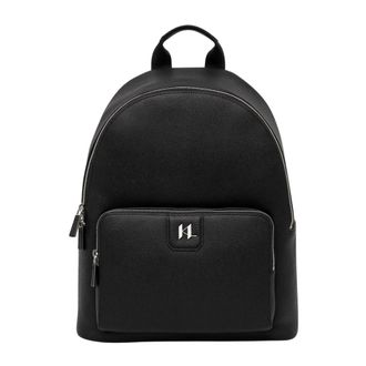Karl Lagerfeld K/Monogram Lederrucksack - - Bags - Herren - Schwarzk - ONE SIZE