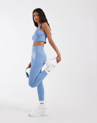 Nike Pro Dri-FIT legging sans coutures 7/8 bleu