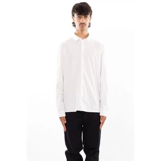 Transit Par-Such Homme, Chemises, Blanc, Taille: L Chemise Regular en Popeline Stretch
