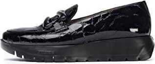 Wonders Black Yara Moccasin Para Mujer Black 38