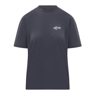 Off-white T-Shirt - - Tops - Damen - Blau - M