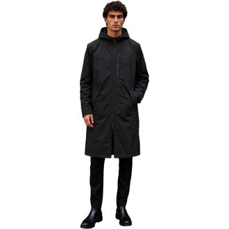 Dolce & Gabbana Homme, Manteaux, Noir, Taille: M Long Windbreaker Jacket