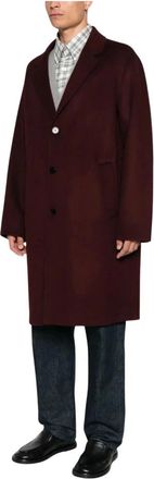 Amaranto Einknopfmantel - - Coats - Herren - Rot - 2XL