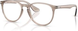 Ray-Ban Erika Optics Hellbraun Transparent Fassung Klar Glas Polarisiert 51-18