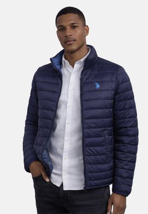 U.S.Polo Association Steppjacke USPhenixx - leicht Herren &Uuml;bergangsjacke mit Rei&szlig;verschluss Leichte Steppjacke mit hohem Kragen und Taschen