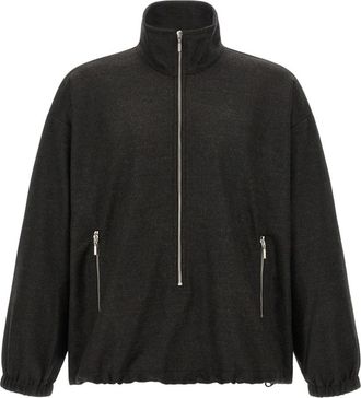 Song for the Mute Pull zipp&eacute; long - Homme - Sweatshirts et sweats &agrave; capuche - Gris - Taille: M