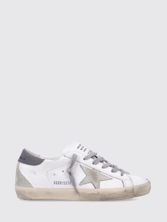 Golden Goose Baskets Super-Star en cuir de veau &agrave; effet us&eacute;