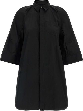 sacai Robe Au Genou - Noir