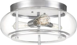 Quoizel Elstead Quoizel Trilogy Plafonnier Cylindrique Chrome Poli, IP44