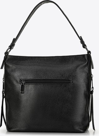 Wittchen Damenhandtasche, Tasche aus &Ouml;ko-Leder, gl&auml;nzend schwarz
