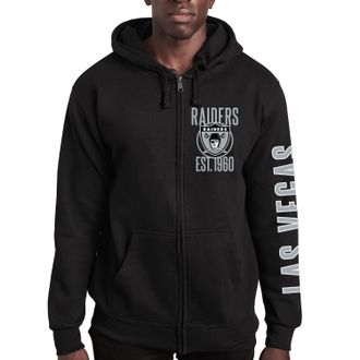 Junk Food x NFL - MVP Zip Hoodie - Unisex Erwachsene Kapuzen-Sweatshirt f&uuml;r Damen und Herren - Offiziell lizenzierte NFL Bekleidung