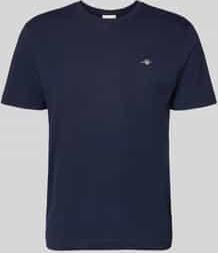 GANT Regular Fit T-Shirt mit Label-Stitching Modell SHIELD
